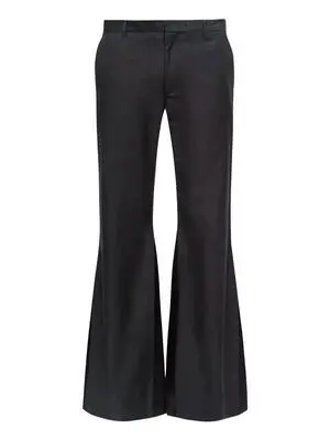 MAISON MARGIELA Single-stitch Logo Trousers - Black