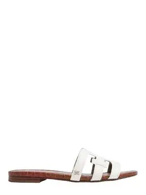 Sam Edelman Bay Double Strap Flat Sandals - White