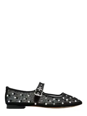 Sam Edelman Michaela Embellished Ballet Flats - Black