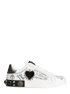 Dolce & Gabbana Portofino Low Top Sneakers - White