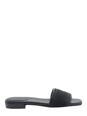 JIMMY CHOO Joa Flat Sandals - Black
