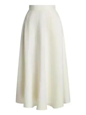 Ralph Lauren Erica Linen A-line Midi Skirt - Neutrals