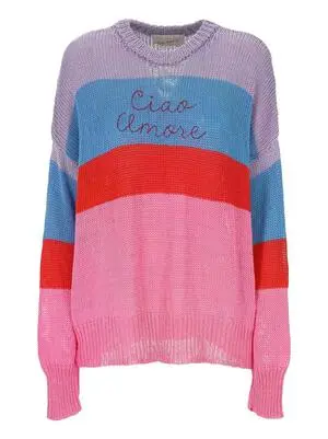 Giada Benincasa Striped Sweater - Pink
