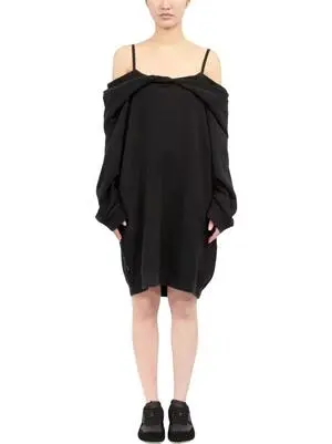 MAISON MARGIELA Sleeveless Twisted Mini Dress - Black