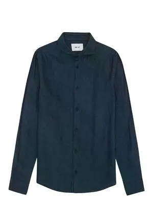 Nn07 Linen Shirt - Blue
