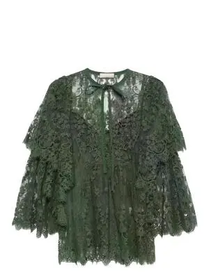 Elie Saab Laced Blouse - Green