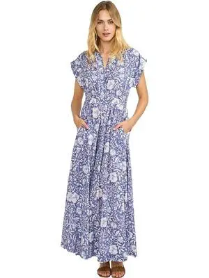 MAREA Clara Dress - Indigo Blossom