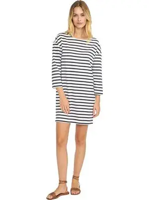 MAREA Mariner Dress - Navy/white