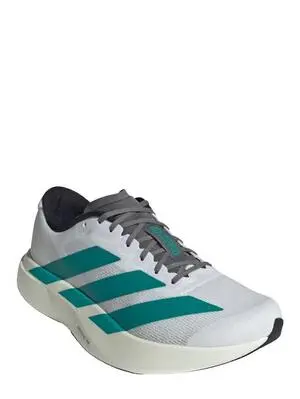 Adidas Adizero Evo SL Running Shoe White/ Pure Teal/ Grey