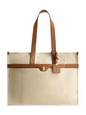 Tommy Bahama Lurex Linen City Tote - Natural