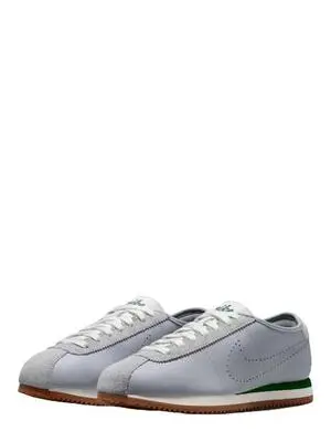 Nike Cortez Leather Sneakers Wolf Grey/ Green/ White