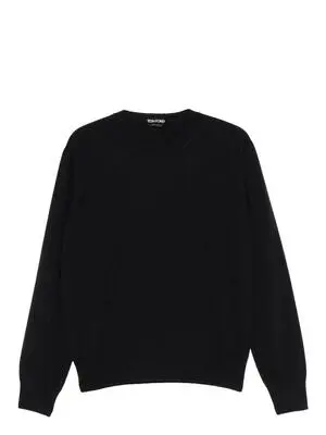 TOM FORD Crew Neck Cashmere Sweater - Blue