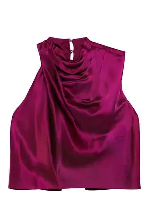 Michelle Mason Open Back Top - Purple
