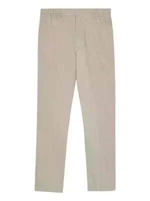 Nn07 Elasticated Tapered Trousers - Neutrals