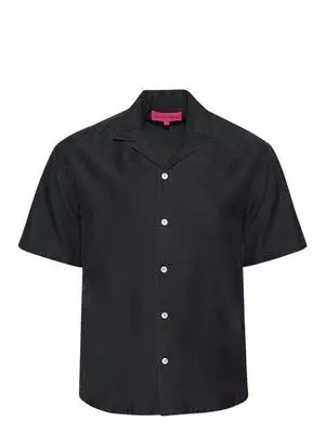 THE ELDER STATESMAN Short-sleeve Button-down Shirt - Black