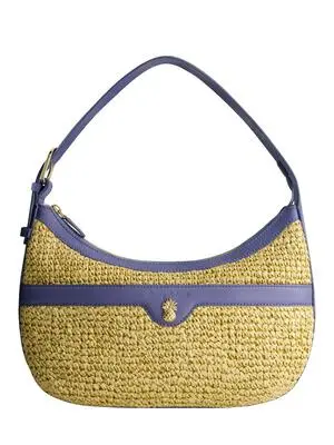 TOMMY BAHAMA Soft Straw Zip-Top Hobo