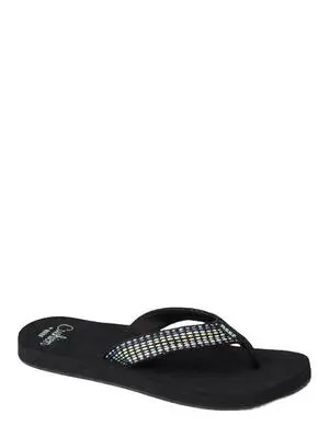 Reef Baja Elana Flip Flop - Black/frosty