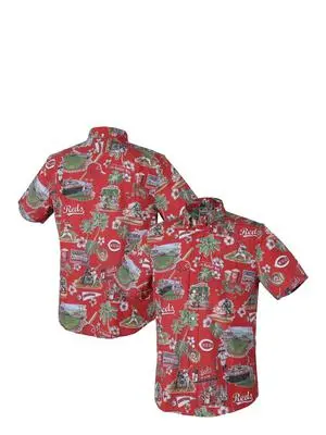 Reyn Spooner Cincinnati S Scenic Tri-blend Button-down Shirt - Red