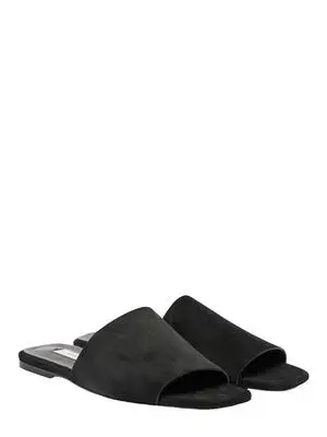 TOTÊME Suede Slides - Black