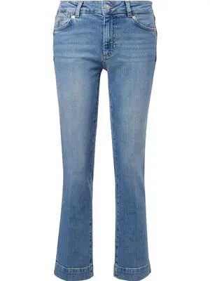 Sportmax Schermo Low-rise Cropped Bootcut Jeans - Blue