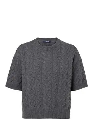 Max Mara Dominus Wool Top Grey