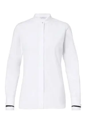 Max Mara Otranto Cotton-blend Poplin Shirt - White