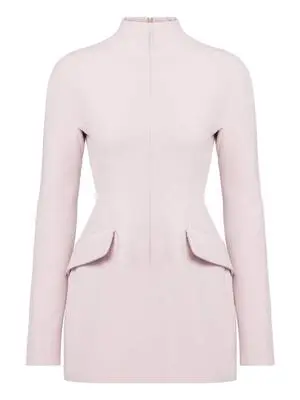 Sportmax Tefrite Crêpe Minidress - Pink
