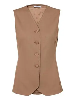 Max Mara Fornovo Jersey Vest - Brown