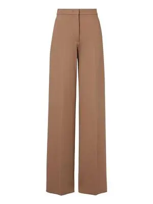 Max Mara Biada High-rise Wide-leg Pants - Brown