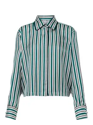 Max Mara Brama Striped Silk Shirt - Multicoloured