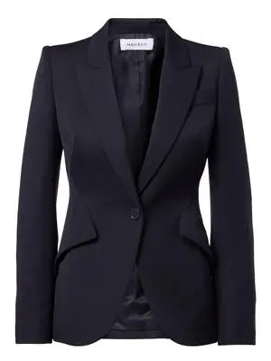 Alexander McQueen Tailored Wool Blazer - Black
