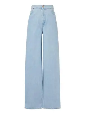 Max Mara Affari High-rise Wide-leg Jeans - Blue