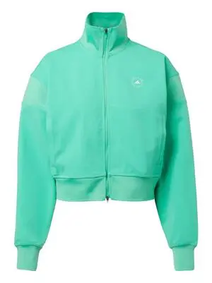 Adidas By Stella McCartney Logo Cropped Jacket - Green