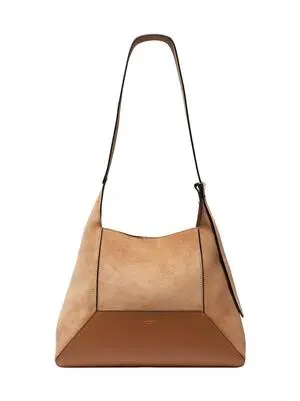 JIMMY CHOO Diamond Medium Shoulder Bag Brown