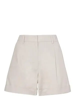 Max Mara Ubino Cotton Poplin Bermuda Shorts - Beige