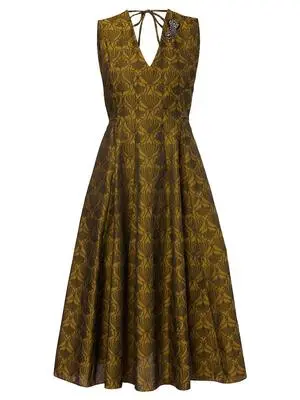 Max Mara Lauren Midi Dress - Gold