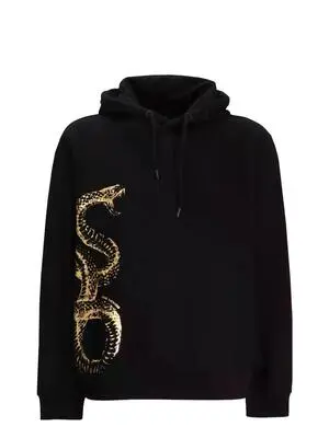 Armani Exchange Printed Hoodie - Black