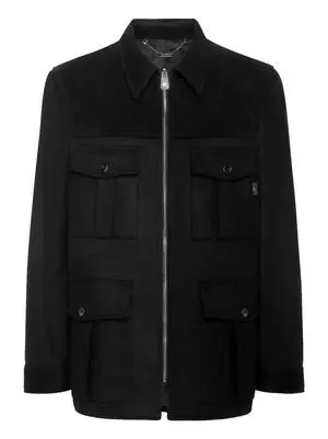 BILLIONAIRE Zip-up Jacket - Black