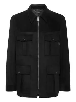 BILLIONAIRE Zip-up Jacket - Black