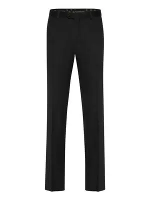 BILLIONAIRE Pressed-crease Trousers - Black