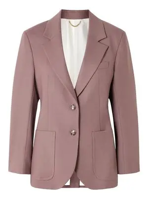 Victoria Beckham Twill Blazer - Purple