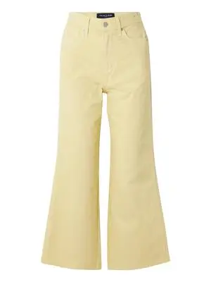 Veronica Beard Taylor High-rise Flared Jeans - Yellow