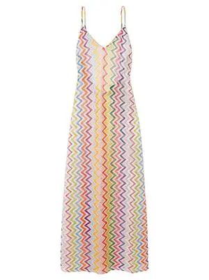 Missoni Striped Metallic Crochet-knit Maxi Dress - Multi
