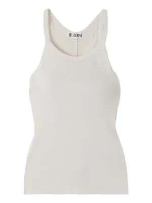ETERNE Ribbed Cotton-Jersey Tank