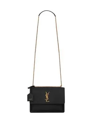 Saint Laurent Sunset Medium Chain Bag - Black