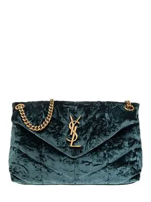 Saint Laurent Small Puffer Chain Bag - Green