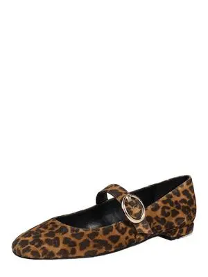 STUART WEITZMAN Arabella Leopard Print Mary Jane Flats - Classic