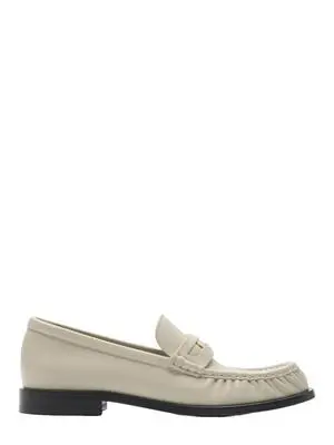 Burberry Leather Cadet Loafers - Nutmeg