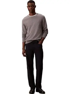 Calvin Klein Standard Straight Stretch 5-pocket Pants - Sky Captain