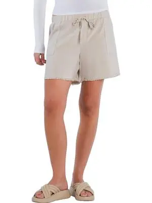 HINT OF BLU Relaxed-fit Drawstring Shorts - Moonbeam